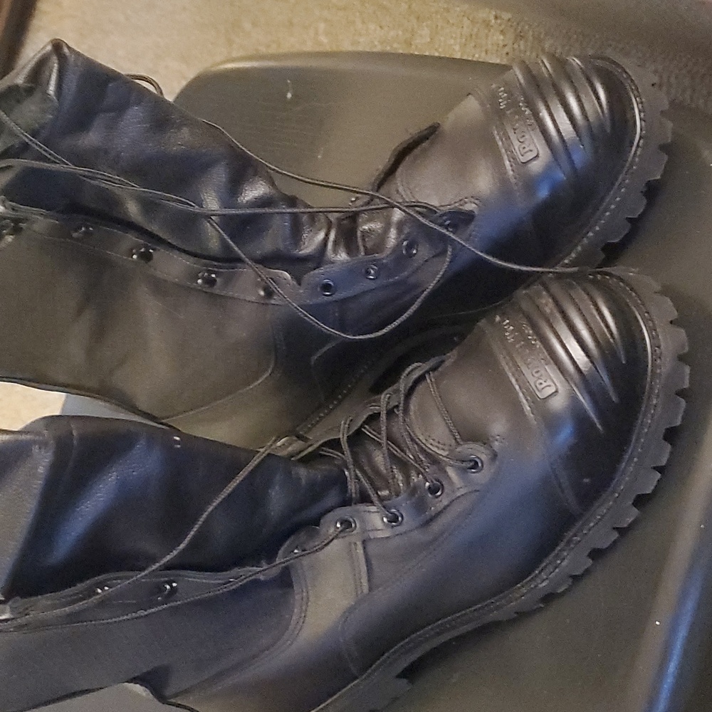 Mens Rubber Sole Fire Resistant Military Boots - Gem